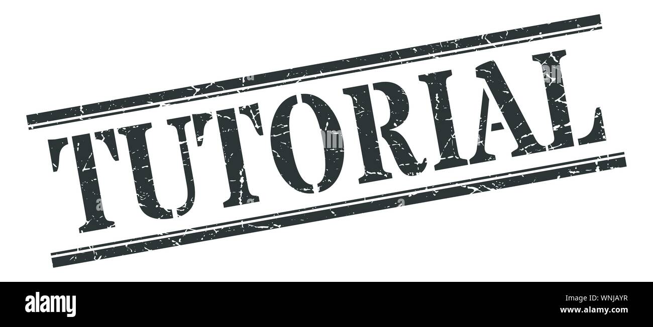 tutorial stamp. tutorial square grunge sign. tutorial Stock Vector ...