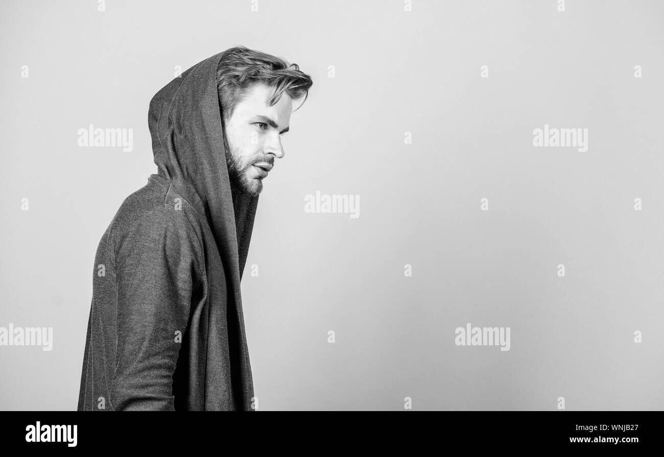 Masculinity concept. Unconventional but masculine look. Brute ...