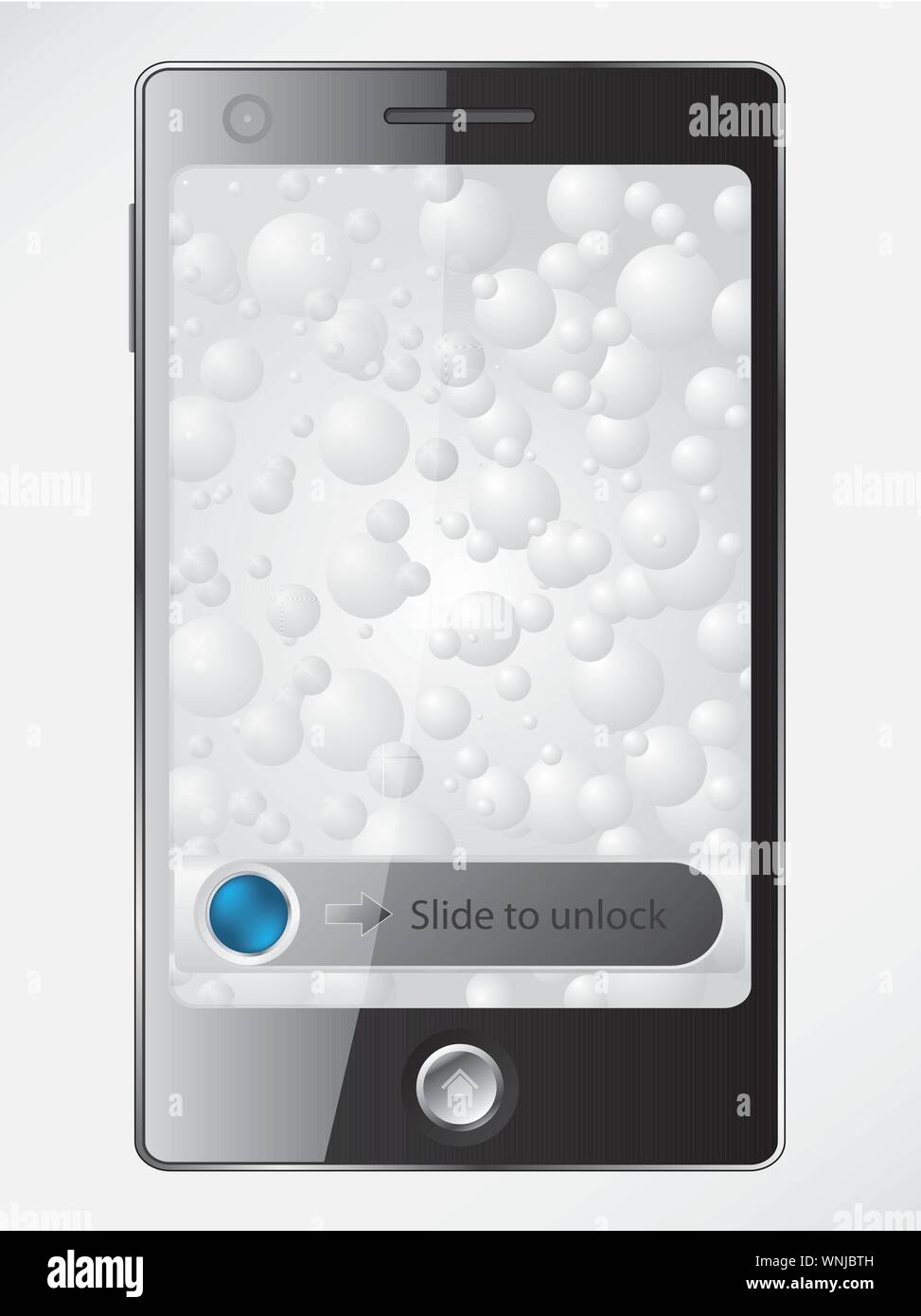 Smartphone with locked screen Stock Vector Image & Art - Alamy