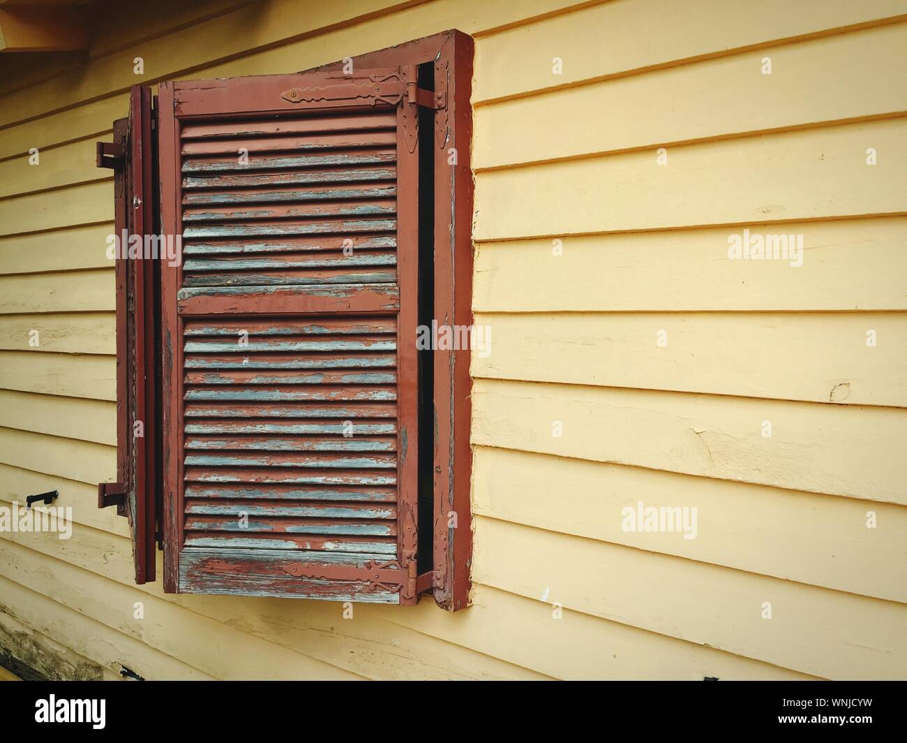 House With Brown Shutter High Resolution Stock Photography and Images ...