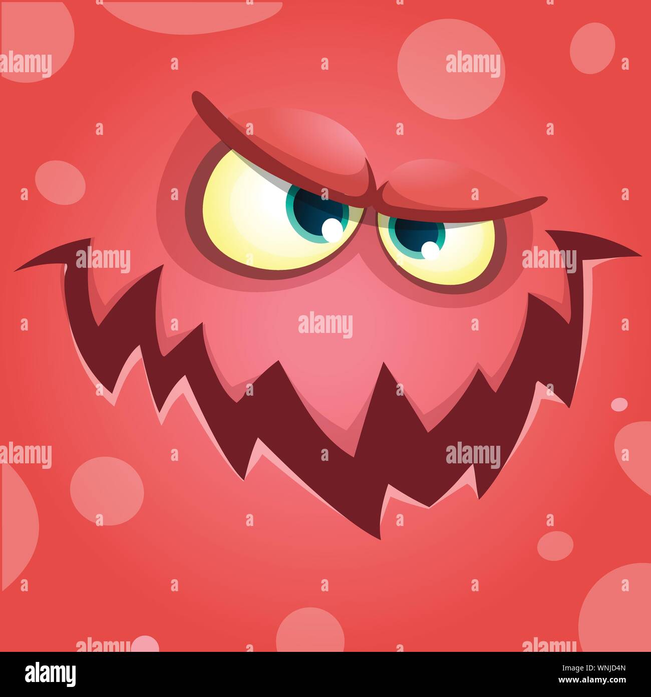 Monster Face Cartoon