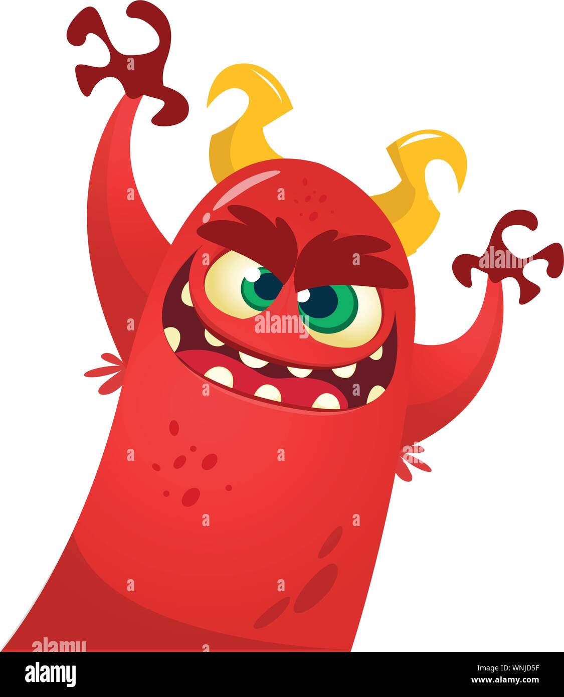 Cute devil monster Stock Vector Image & Art - Alamy