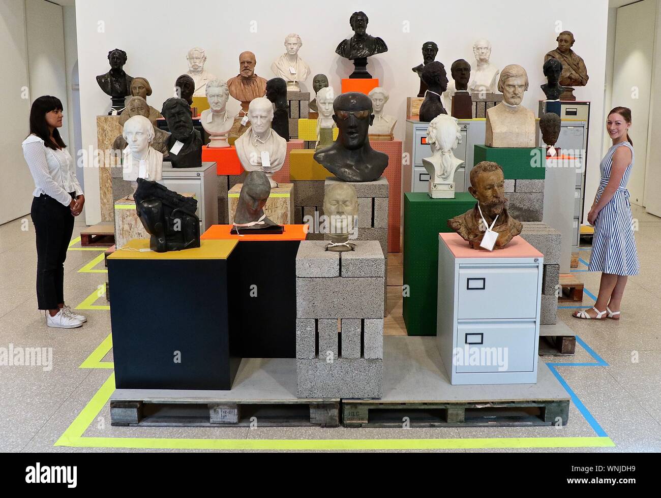 Cathie Pikington RA and Alison Wilding RA with their display at The ...