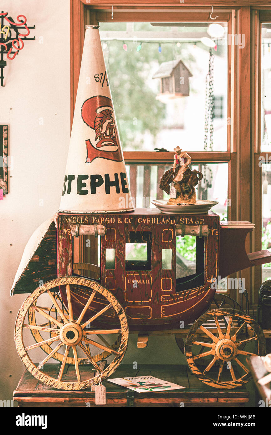 Vintage Antique store in a small old town in Aspen mountains with very ...