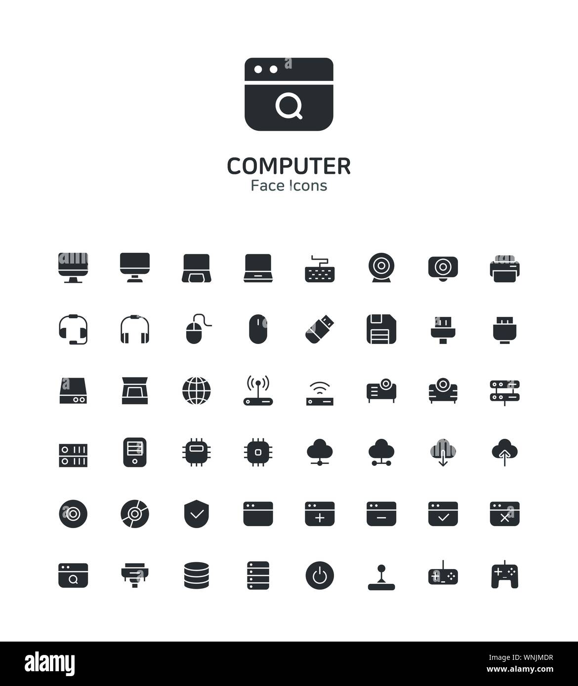 Modern thin line flat design icons set for website and app design 011 ...