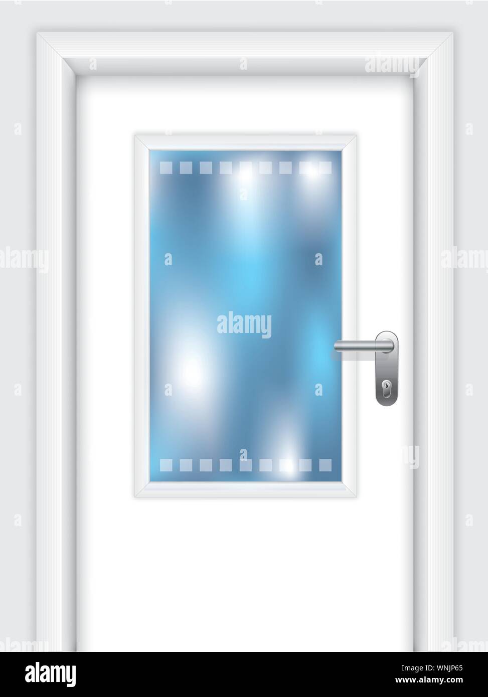 Door with dotted window Stock Vector Image & Art - Alamy