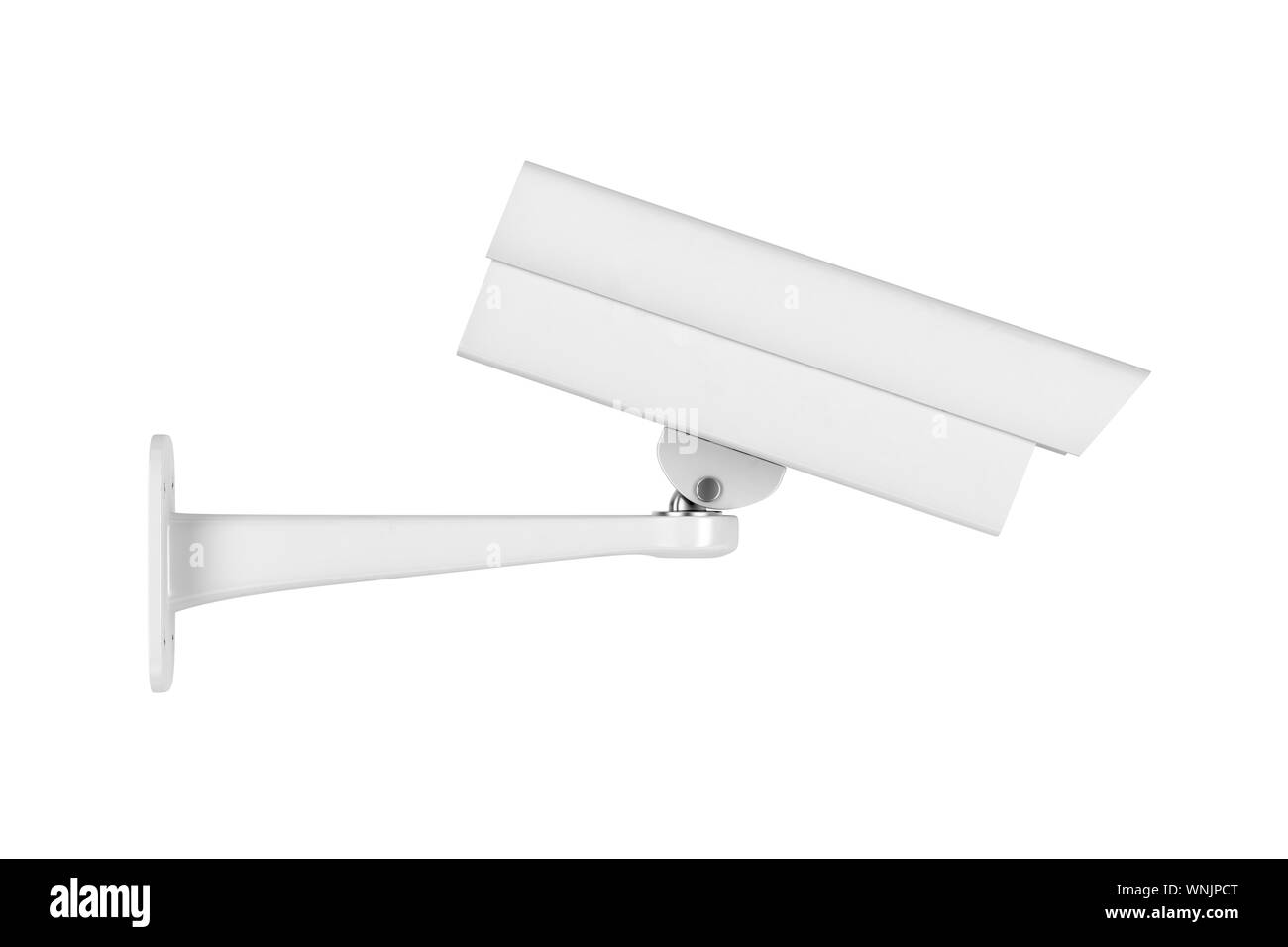 Side view of CCTV camera, isolated on white background Stock Photo - Alamy