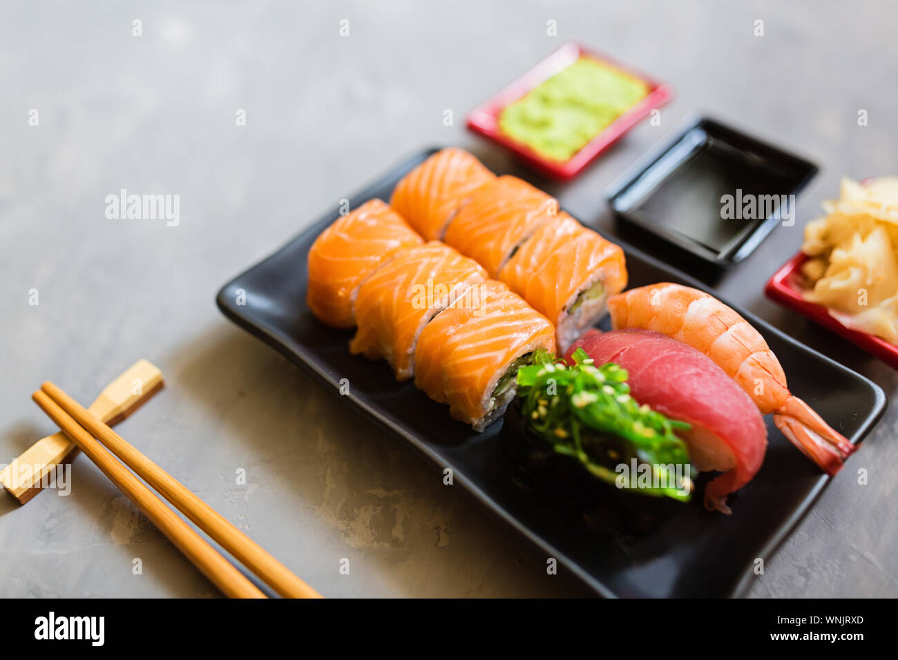 Japanese food border background menu hi-res stock photography and ...
