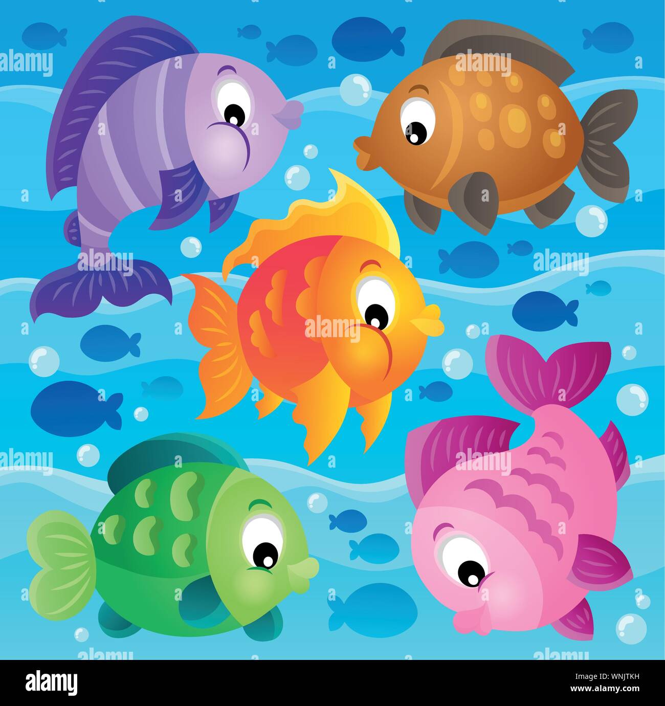 Fish theme image 9 Stock Vector Image & Art - Alamy