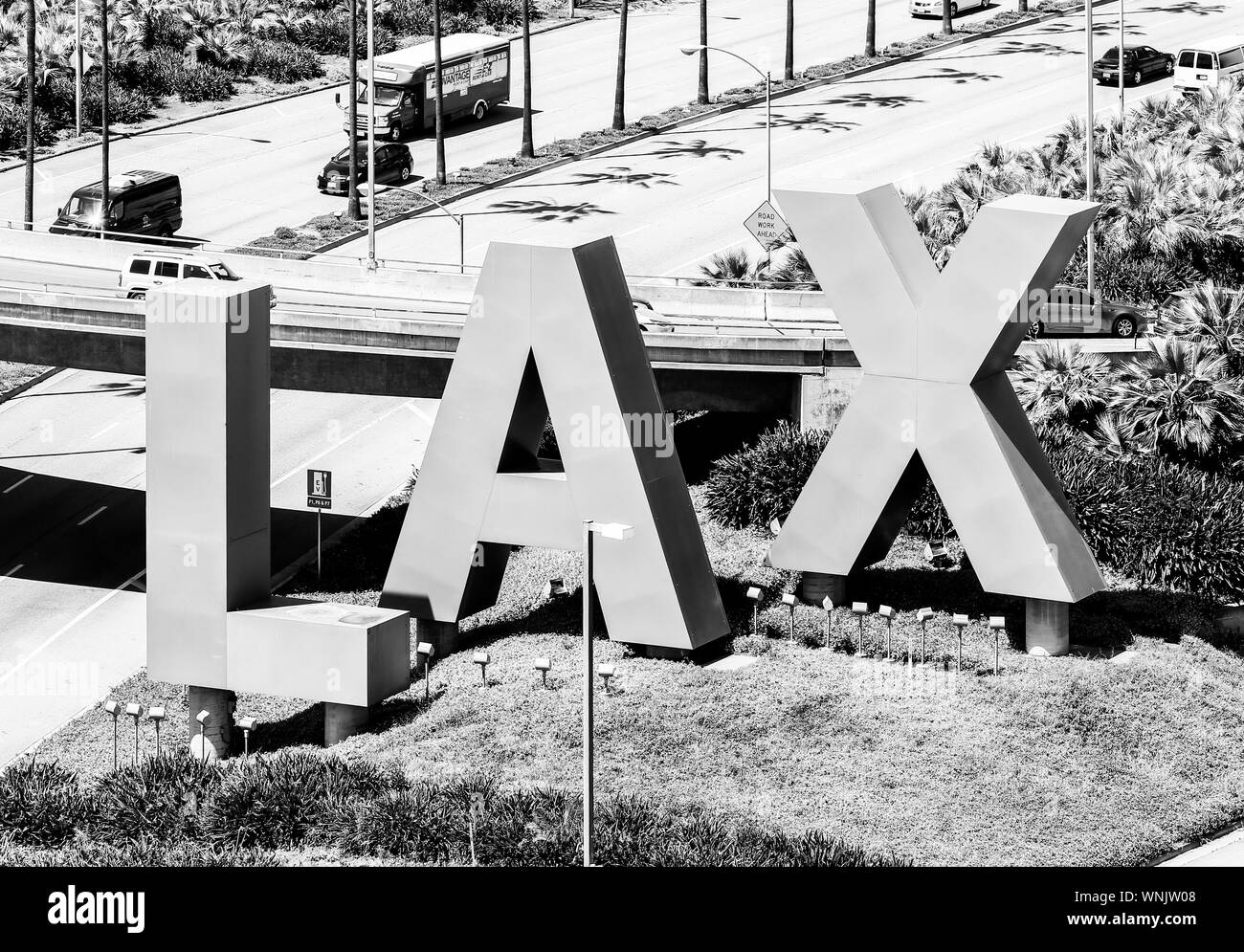 Los Angeles, California, USA - May 22, 2019: The LAX-Sign at the ...