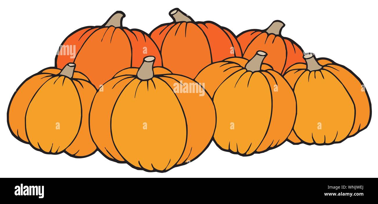 Pile of pumpkins Stock Vector Image & Art - Alamy