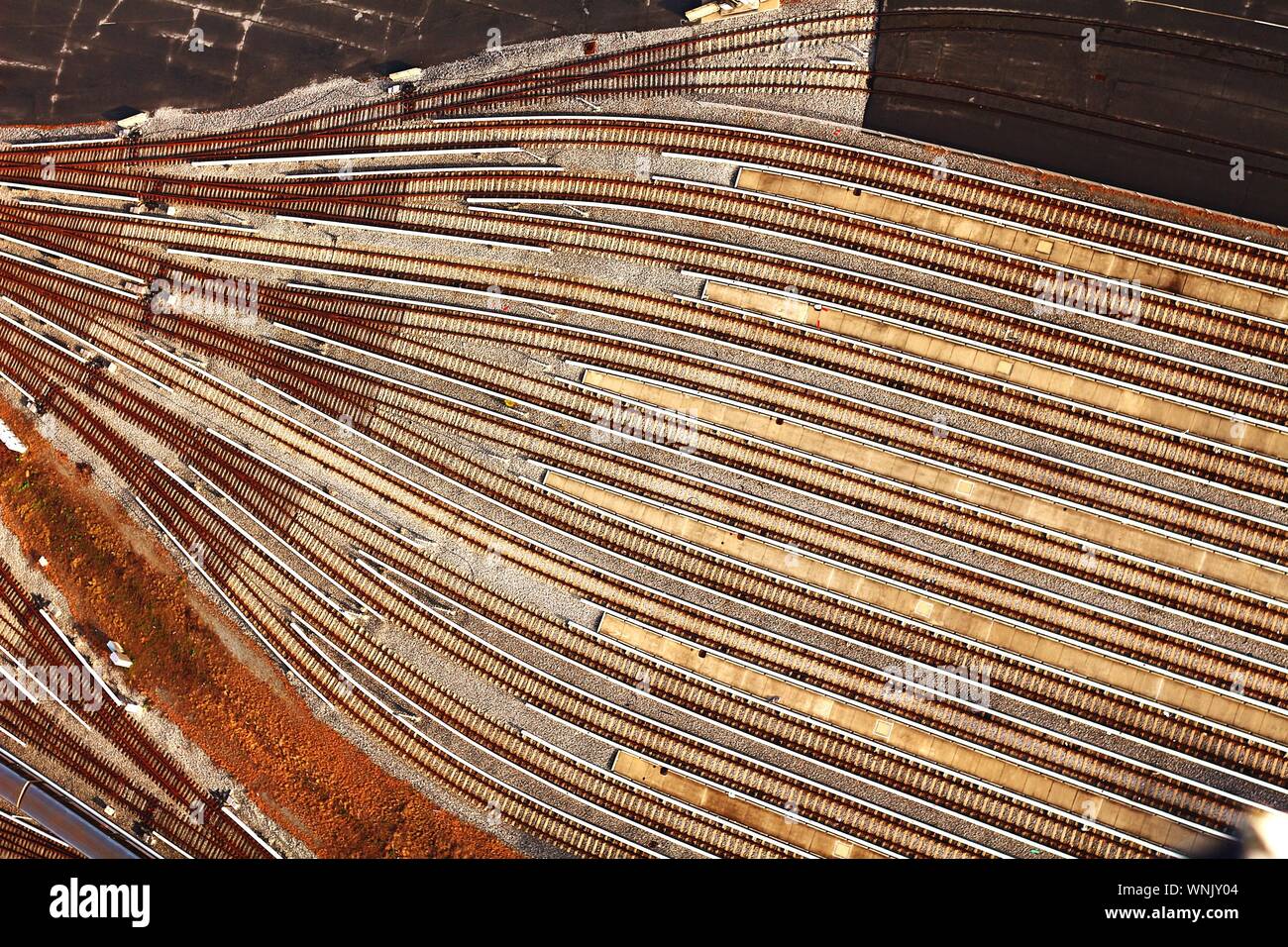 Aerial view railway hi-res stock photography and images - Alamy