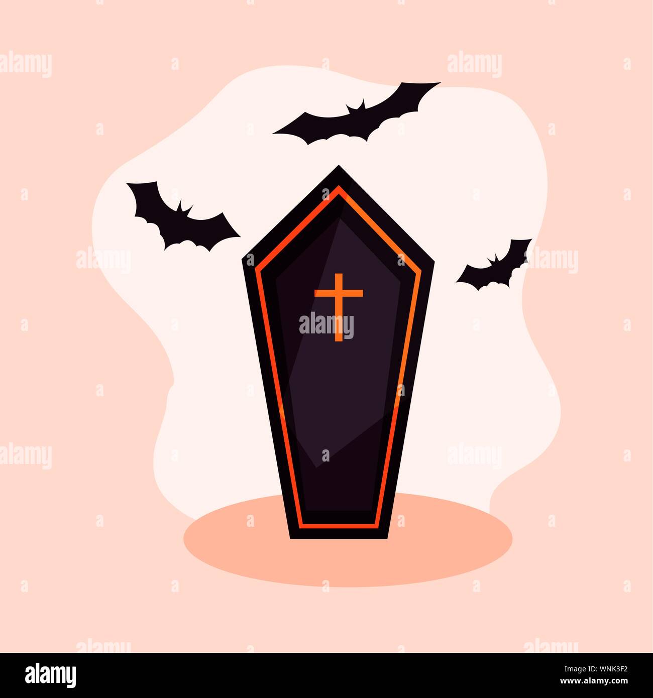 Gothic casket Stock Vector Images - Alamy