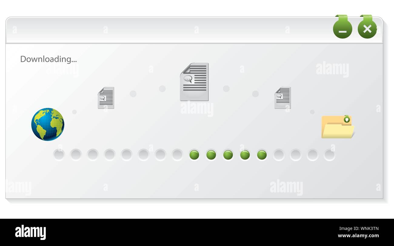 File download progress bar Stock Vector Images - Alamy
