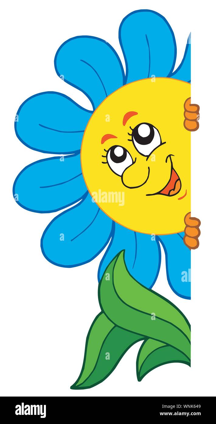 Flower colorful drawing clipart Stock Vector Images - Alamy