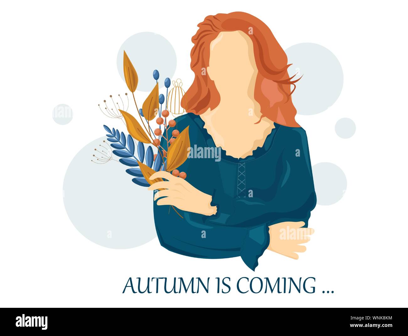 Woman autumn Vector flat style characters set. Beauty lifestyle ...