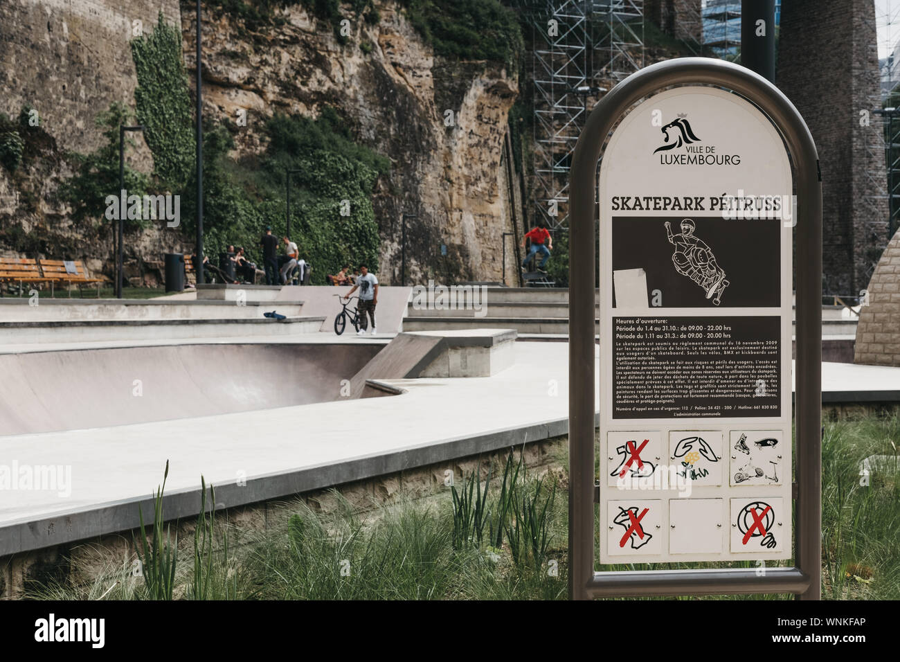Skatepark peitruss luxembourg hi-res stock photography and images - Alamy
