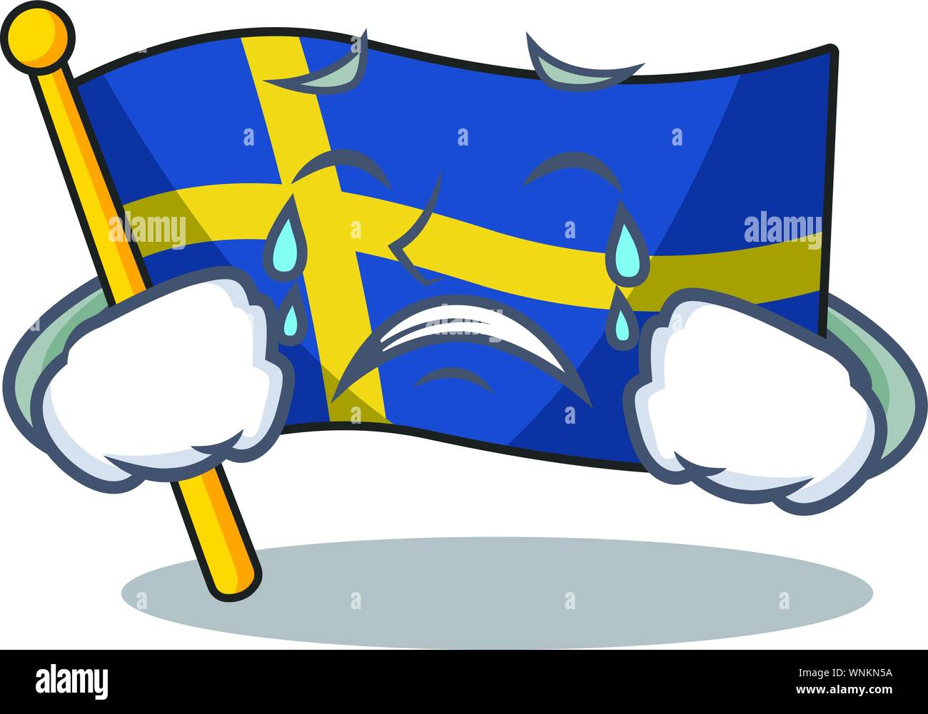 Sweden flag dirty flag Cut Out Stock Images & Pictures - Alamy