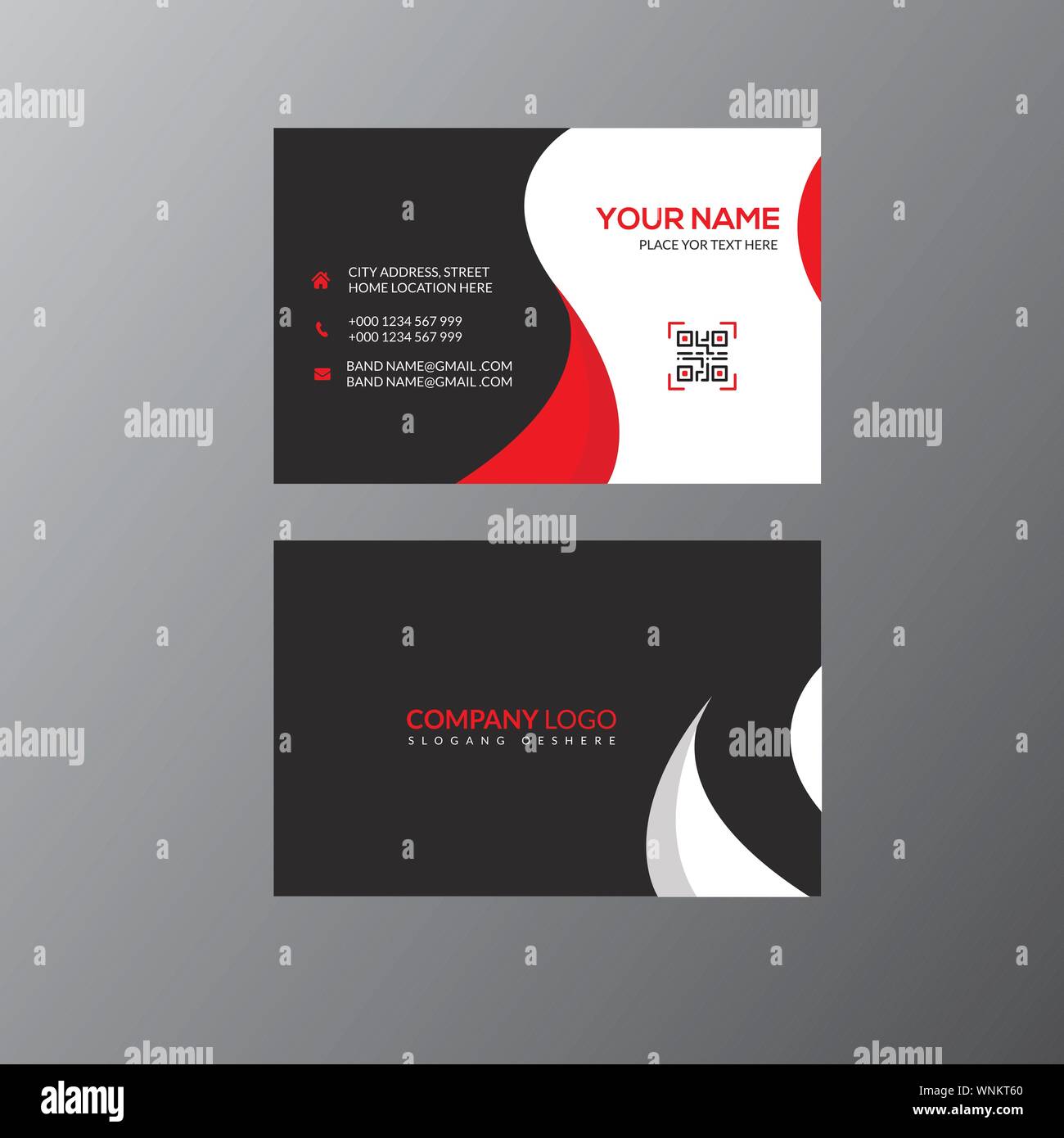 Business card design template Stock Vector Image & Art - Alamy