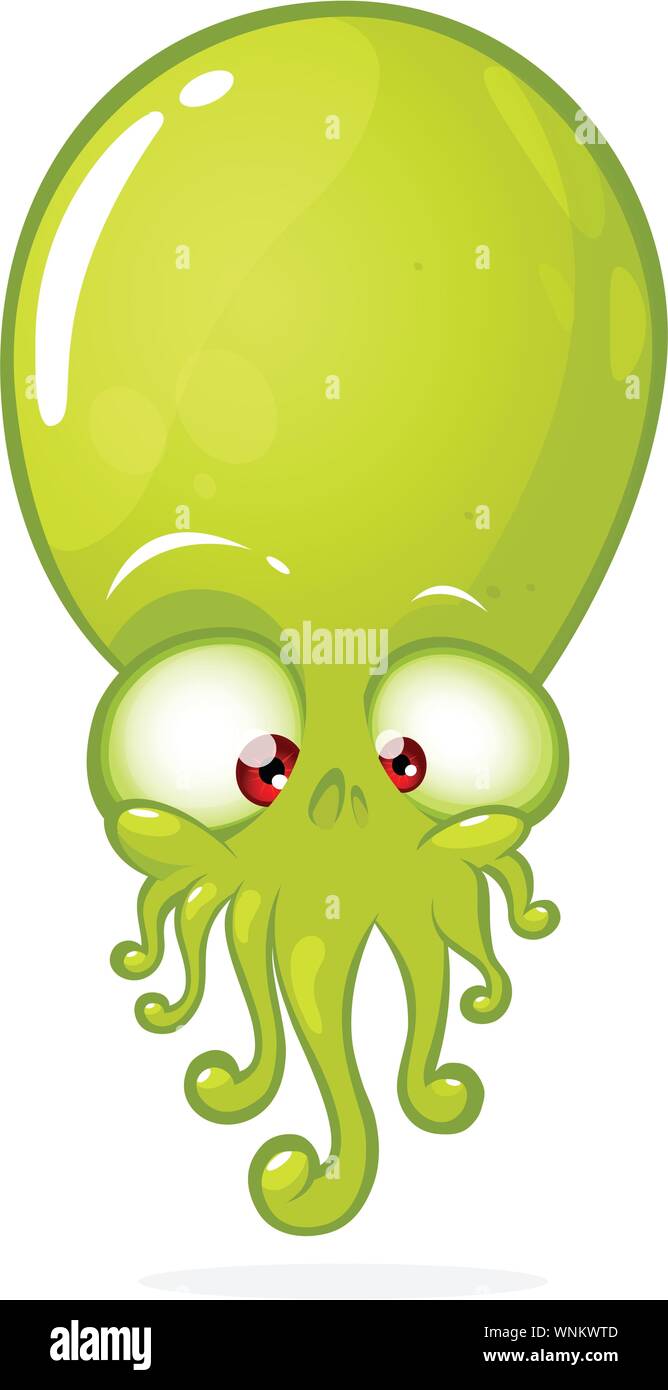 Cute cartoon monster. Vector octopus character Stock Vector Image & Art ...