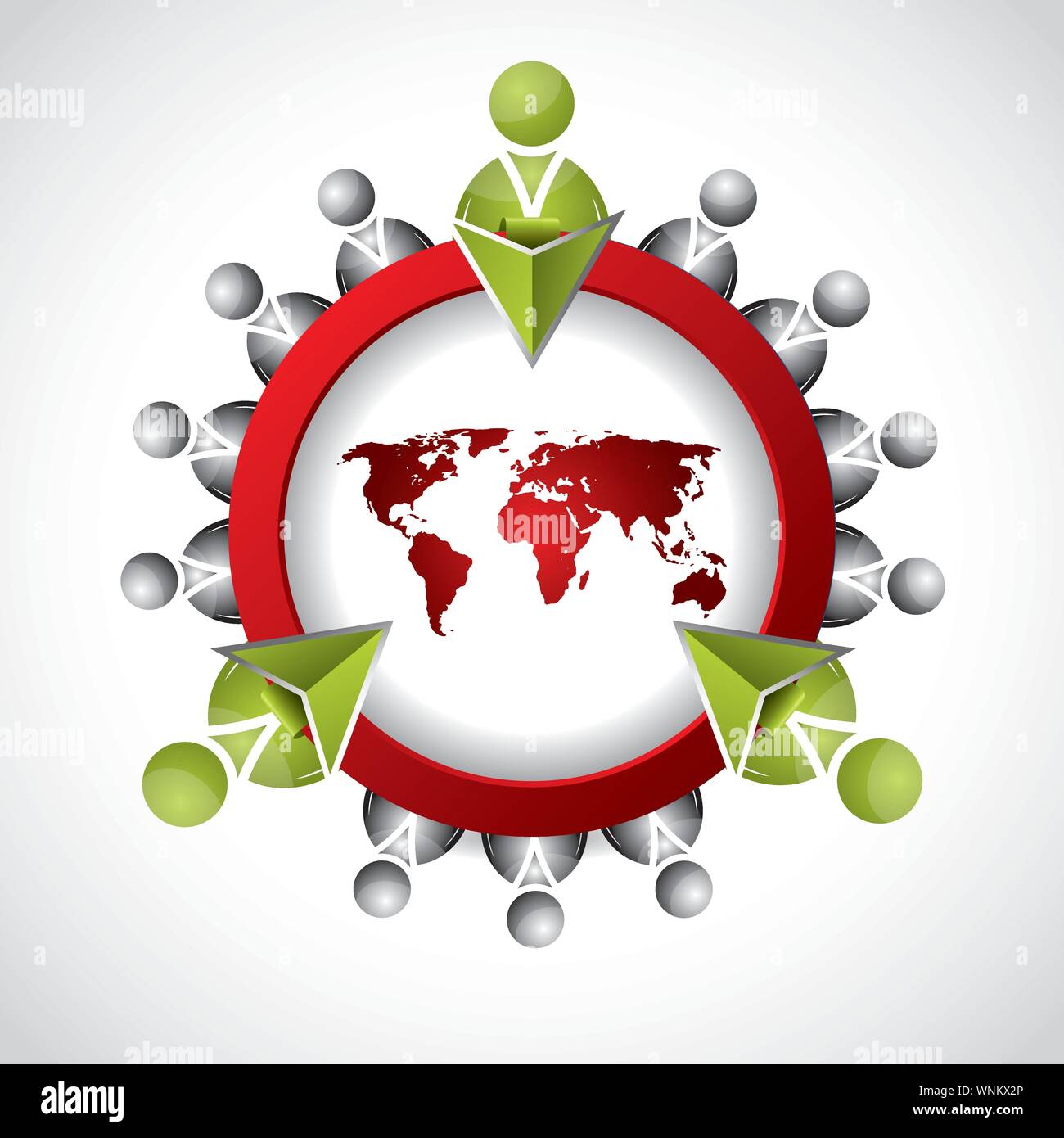 Social network design with 3d button Stock Vector Image & Art - Alamy