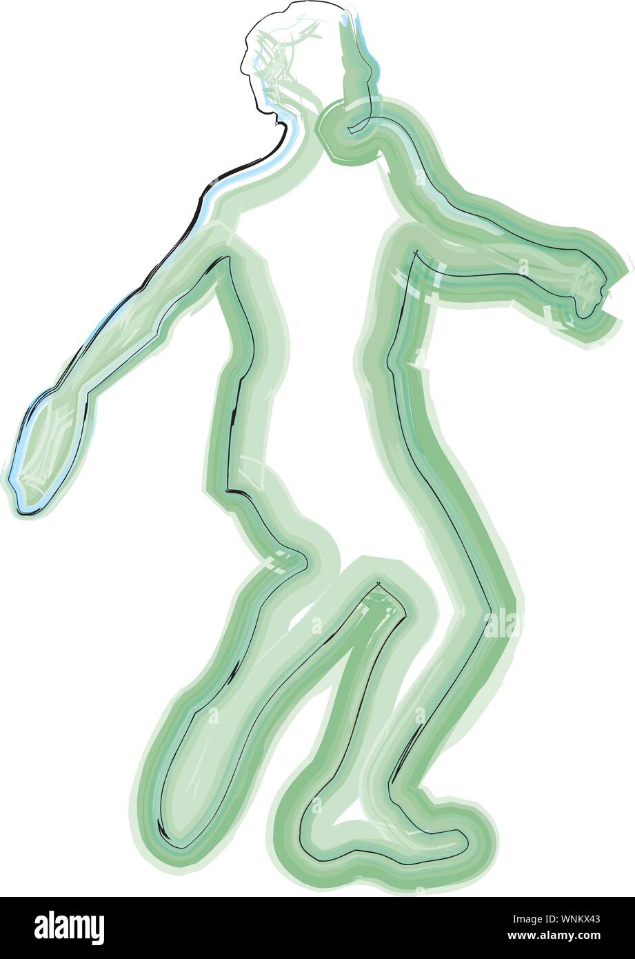 Athlete throwing the discus Stock Vector Image & Art - Alamy