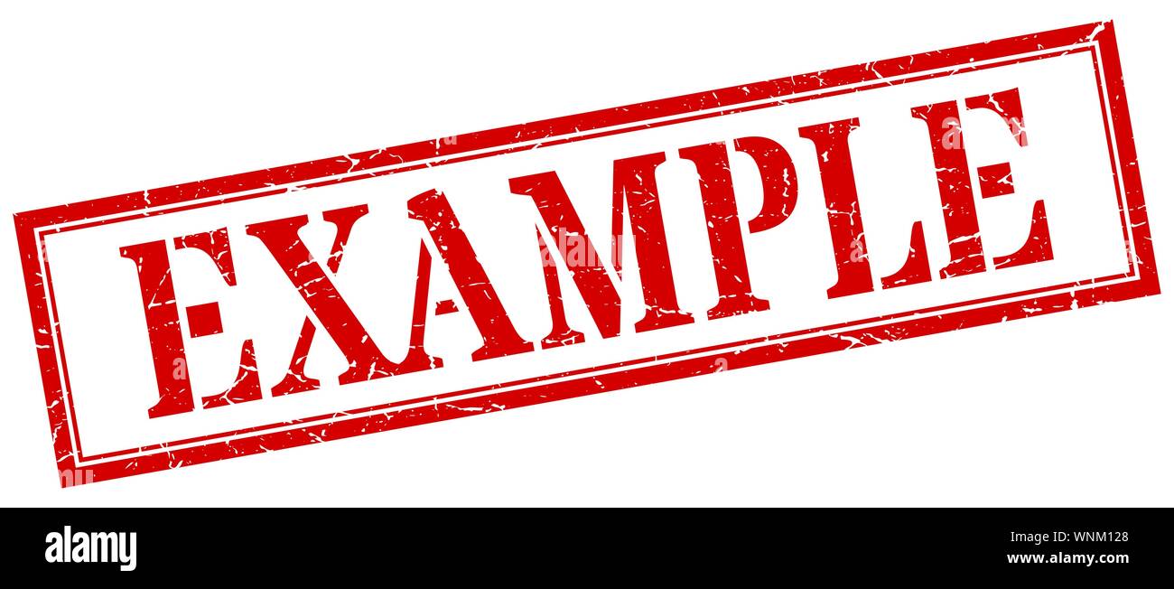 example stamp. example square grunge sign. example Stock Vector Image ...