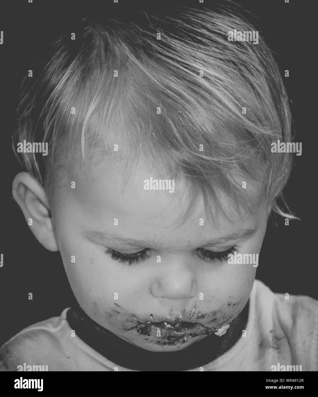 Messy food face hi-res stock photography and images - Alamy