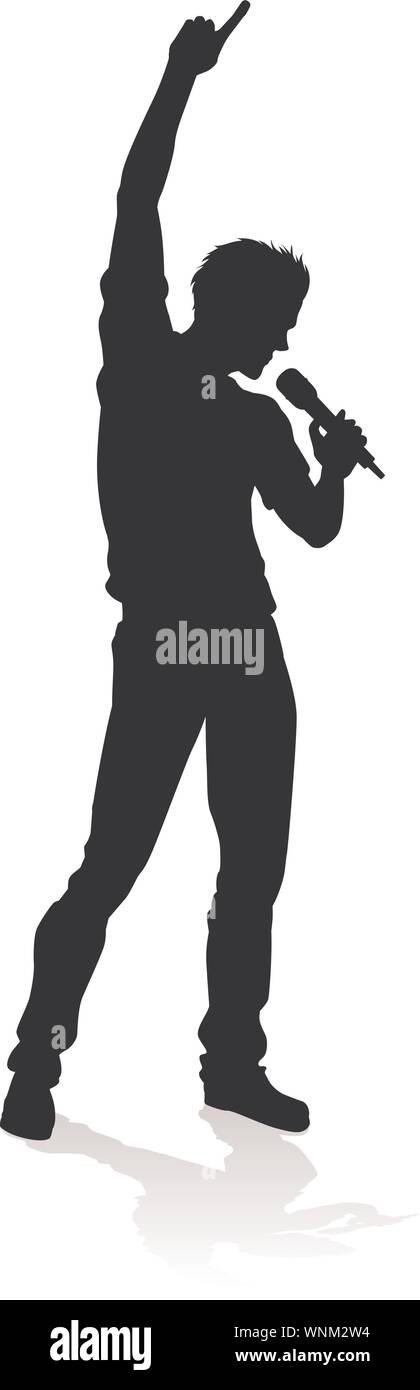 Male Singer Silhouette