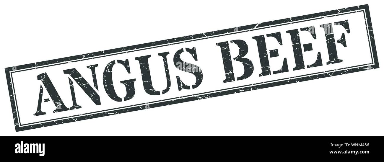 angus beef stamp. angus beef square grunge sign. angus beef Stock ...