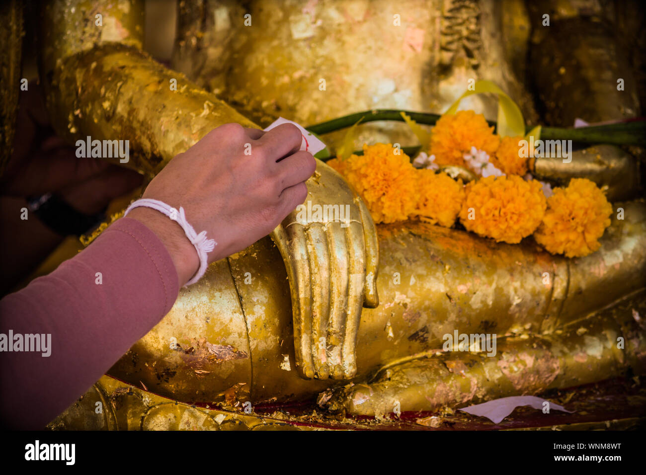 Touching statue hi-res stock photography and images - Alamy