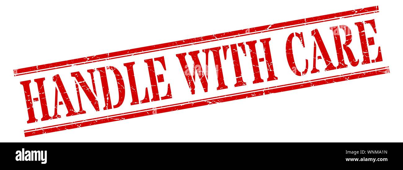 handle with care stamp. handle with care square grunge sign. handle ...