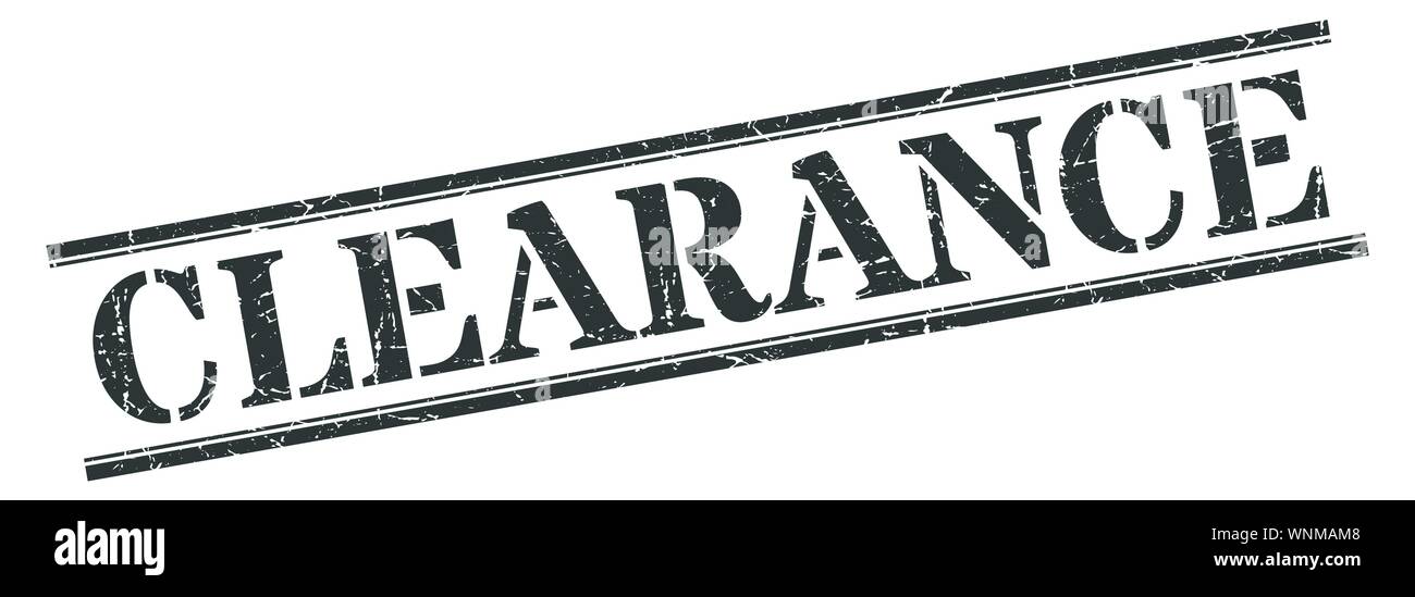 clearance stamp. clearance square grunge sign. clearance Stock Vector ...