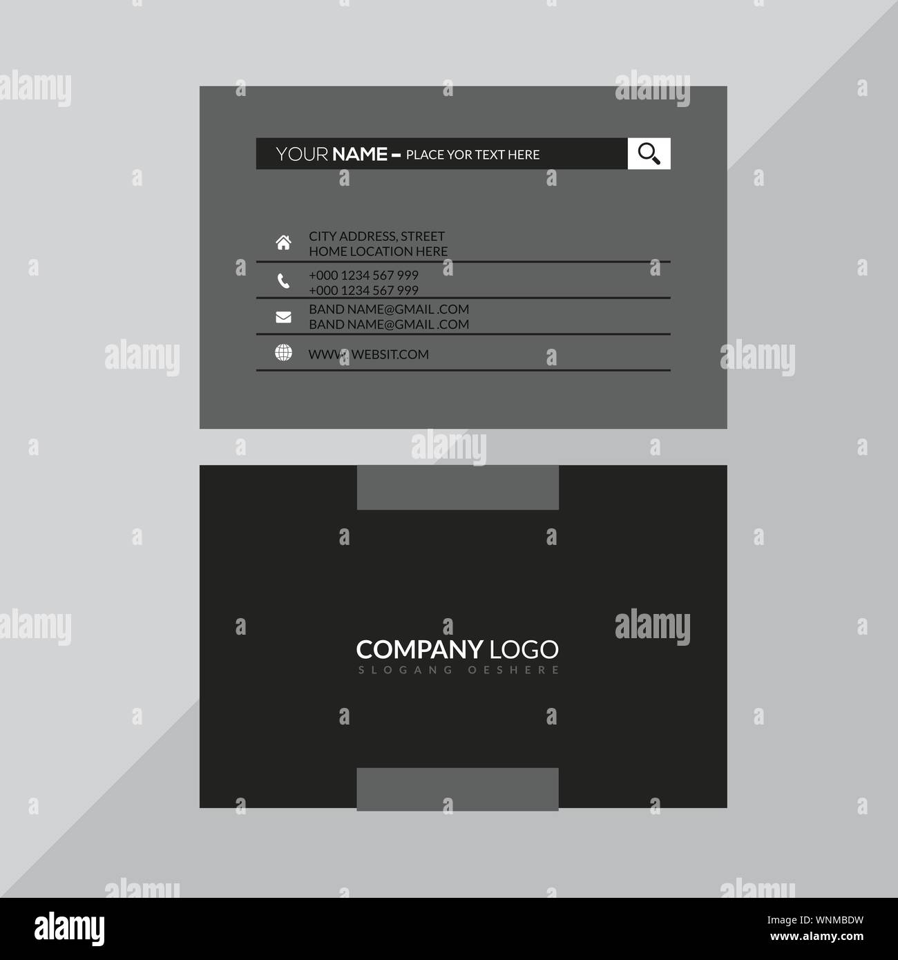 Creative card template Black and White Stock Photos & Images - Alamy