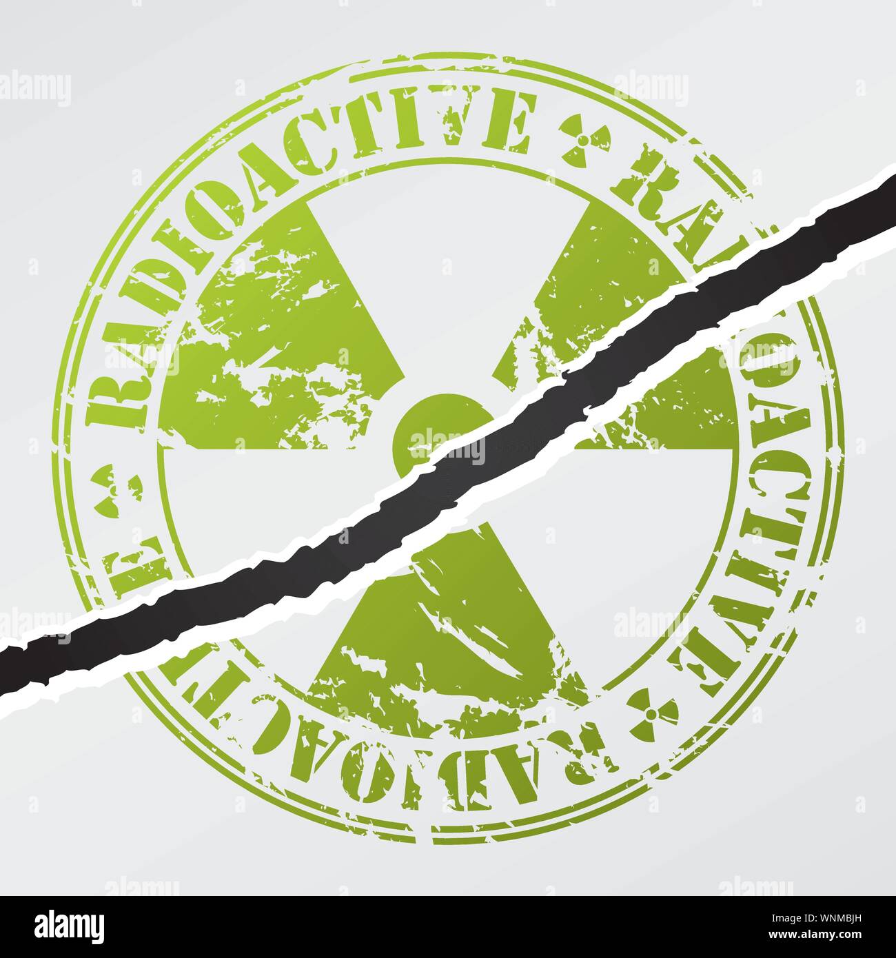 Cracked radioactive seal Stock Vector Image & Art - Alamy