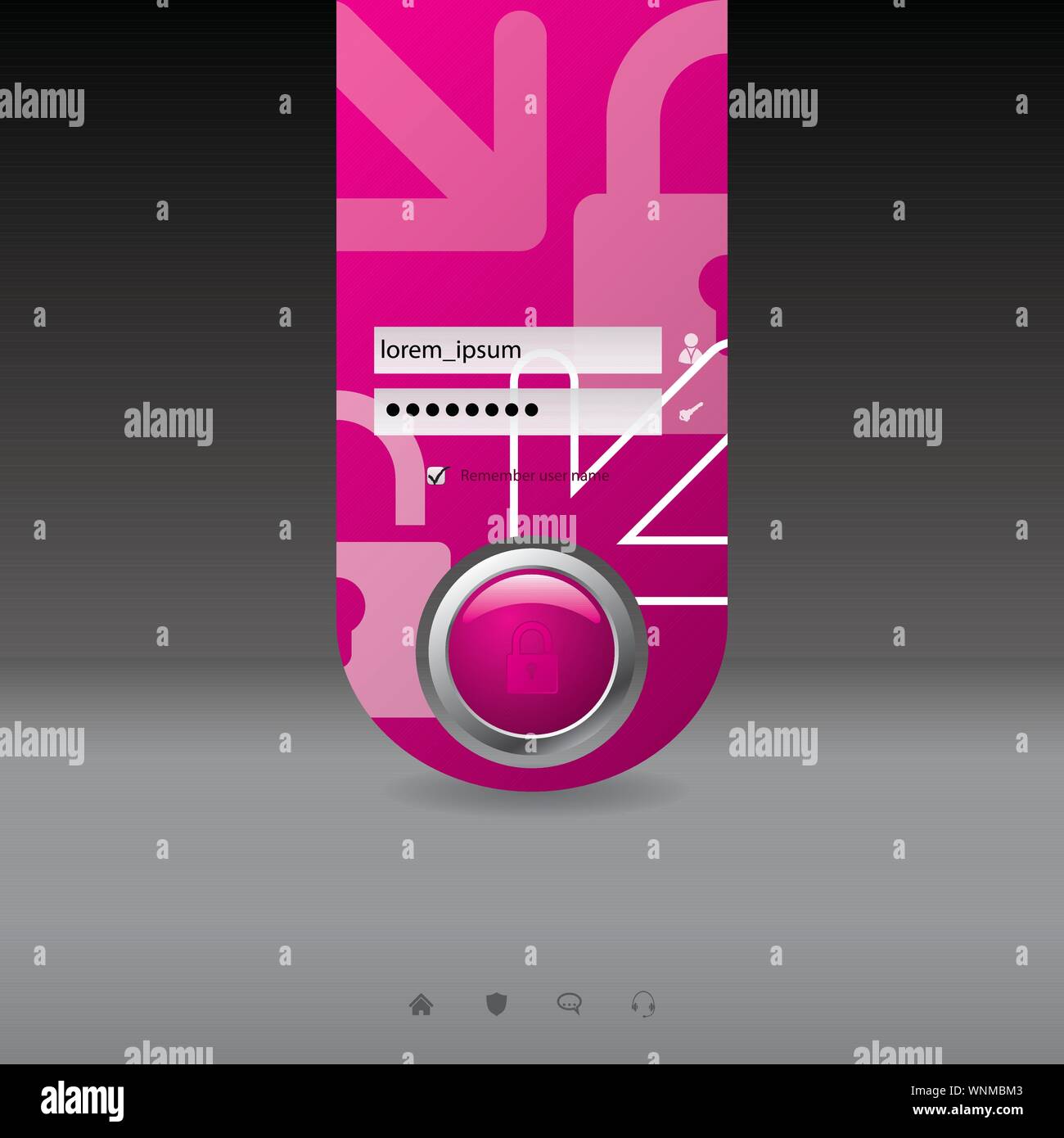 Cool label design login interface Stock Vector Image & Art - Alamy