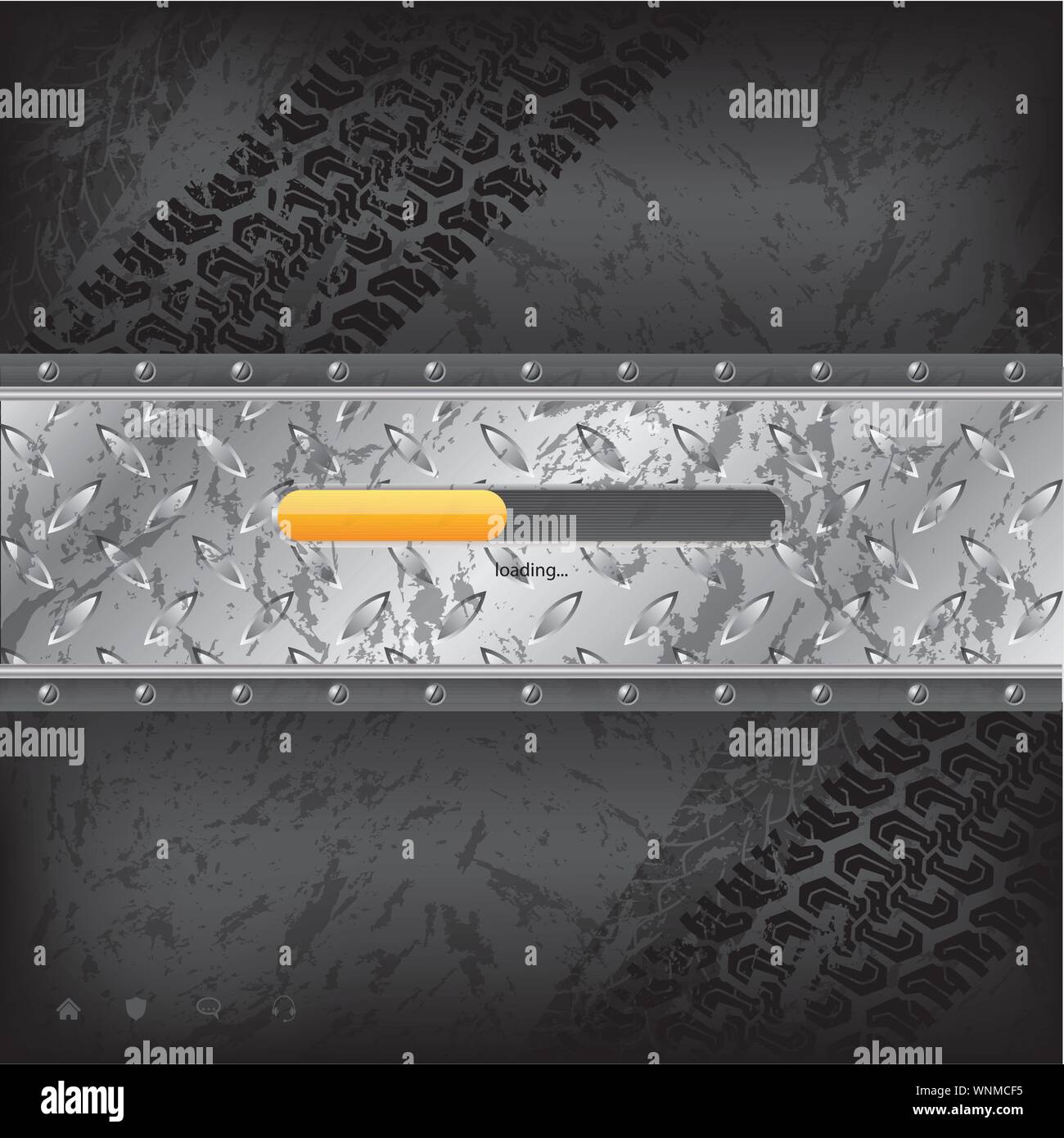 Loading industrial metallic interface Stock Vector Image & Art - Alamy