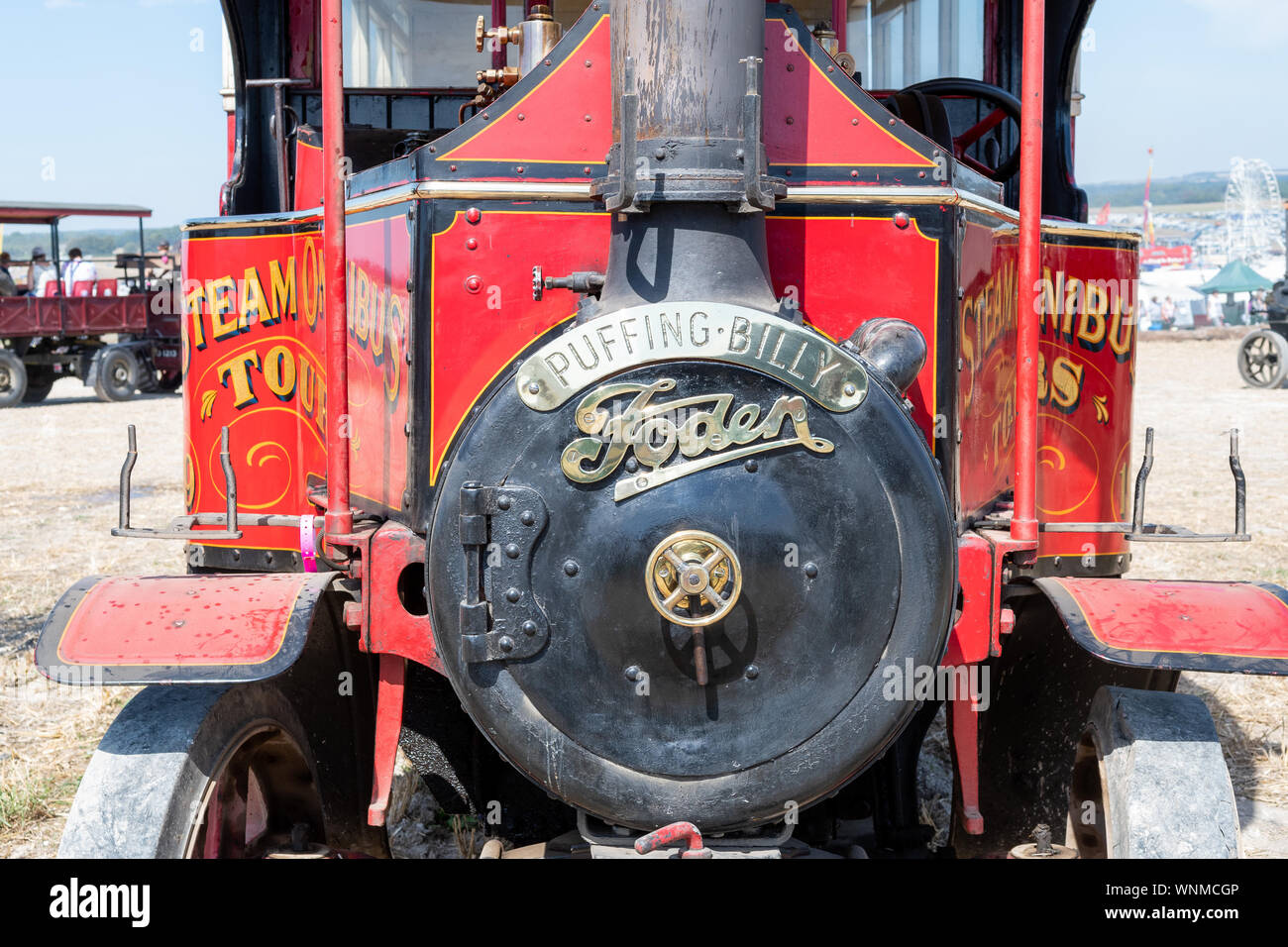 Blandford Forum.Dorset.United Kingdom.August 24th 2019.A red Foden ...