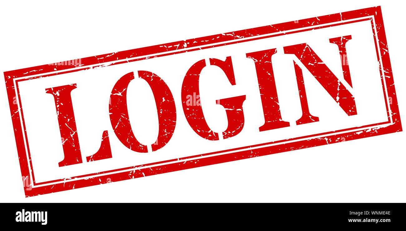 login stamp. login square grunge sign. login Stock Vector Image & Art ...