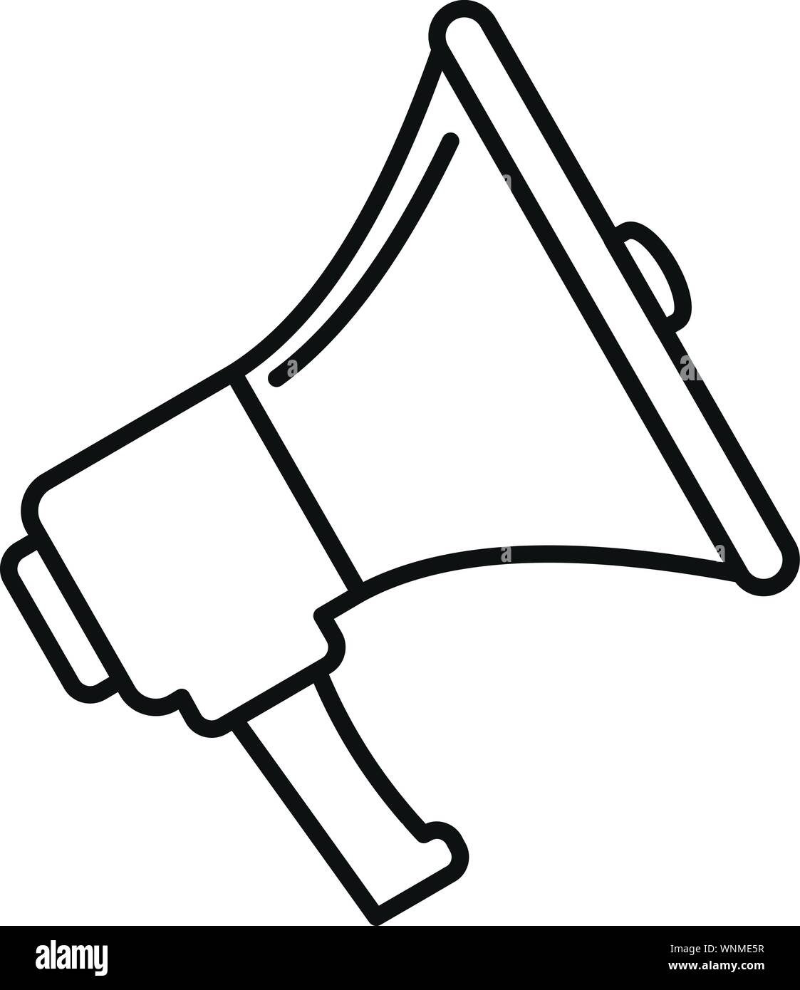 Megaphone Outline Template