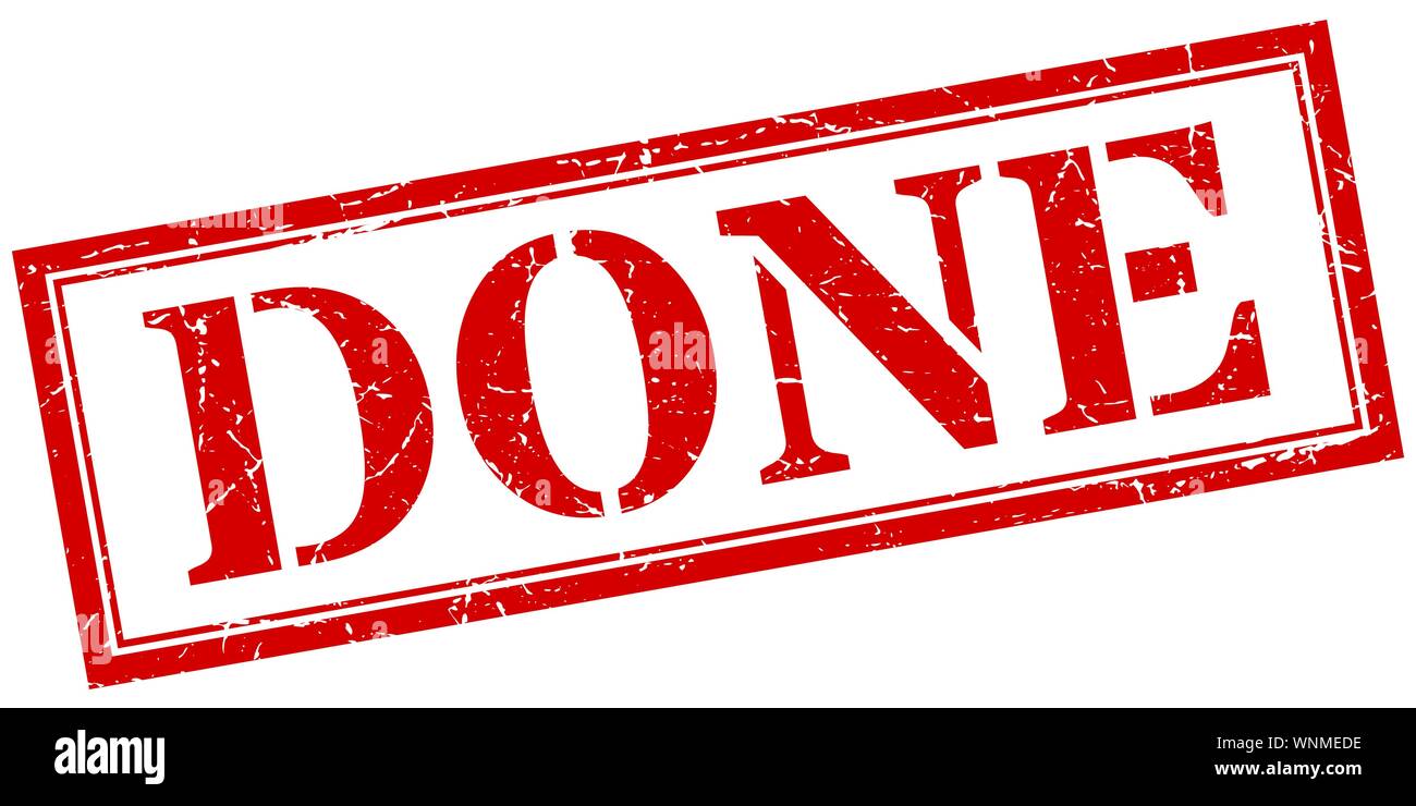 done stamp. done square grunge sign. done Stock Vector Image & Art - Alamy