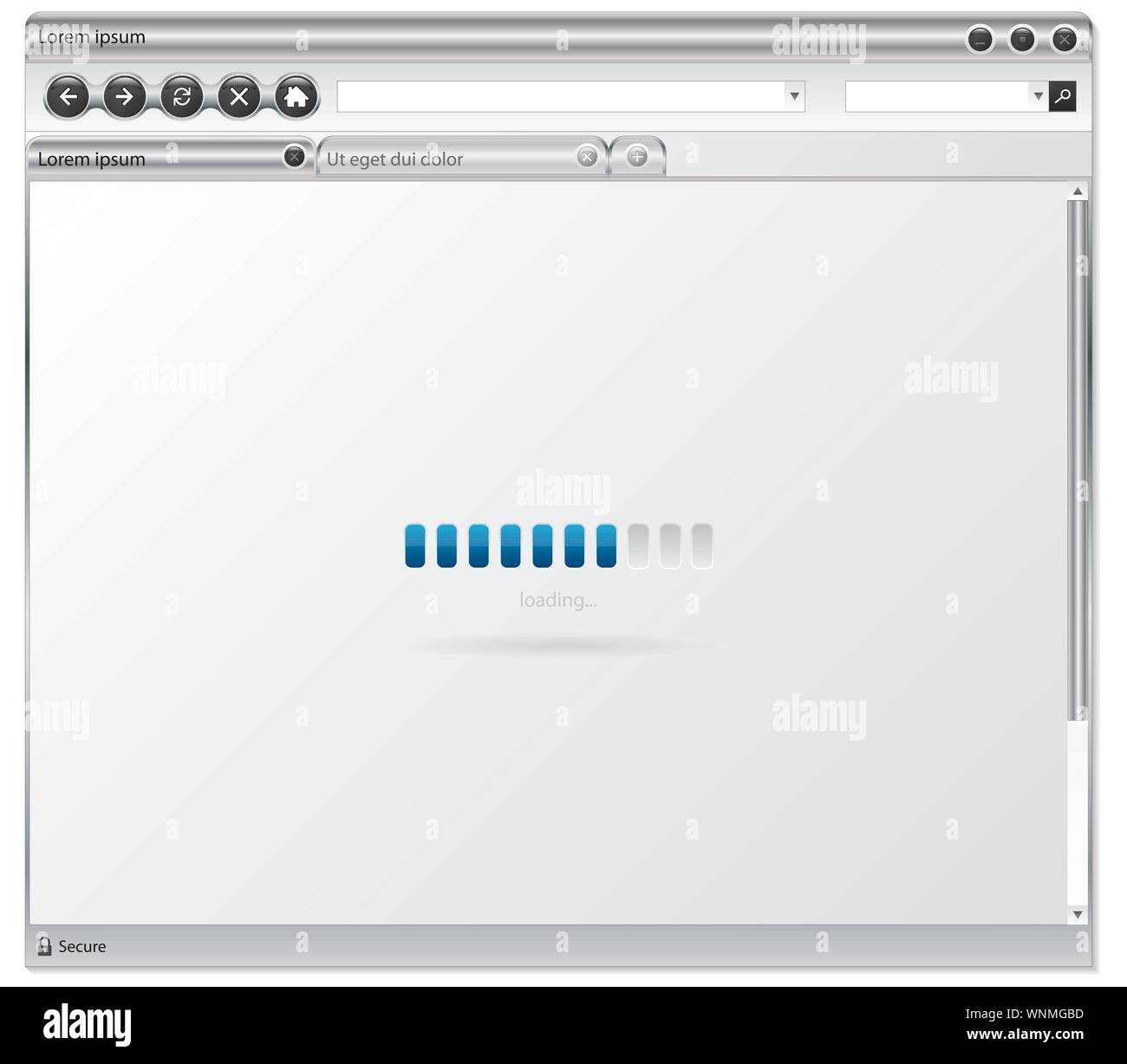 Website loading progress Stock Vector Image & Art - Alamy