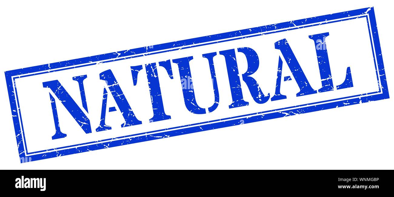 natural stamp. natural square grunge sign. natural Stock Vector Image ...