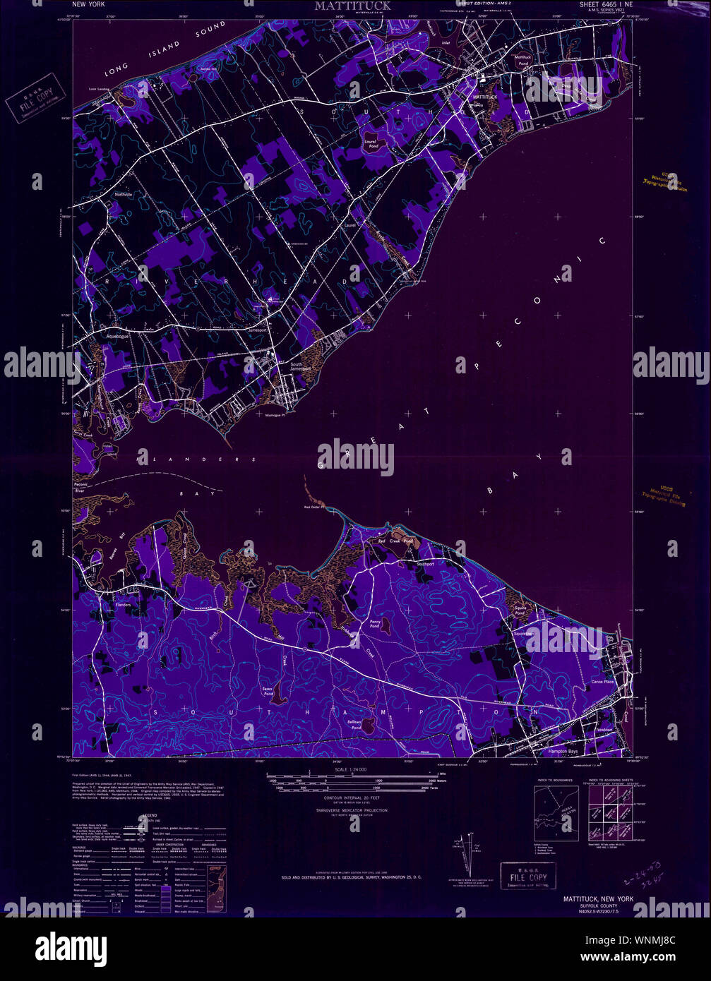 Map of mattituck hi-res stock photography and images - Alamy