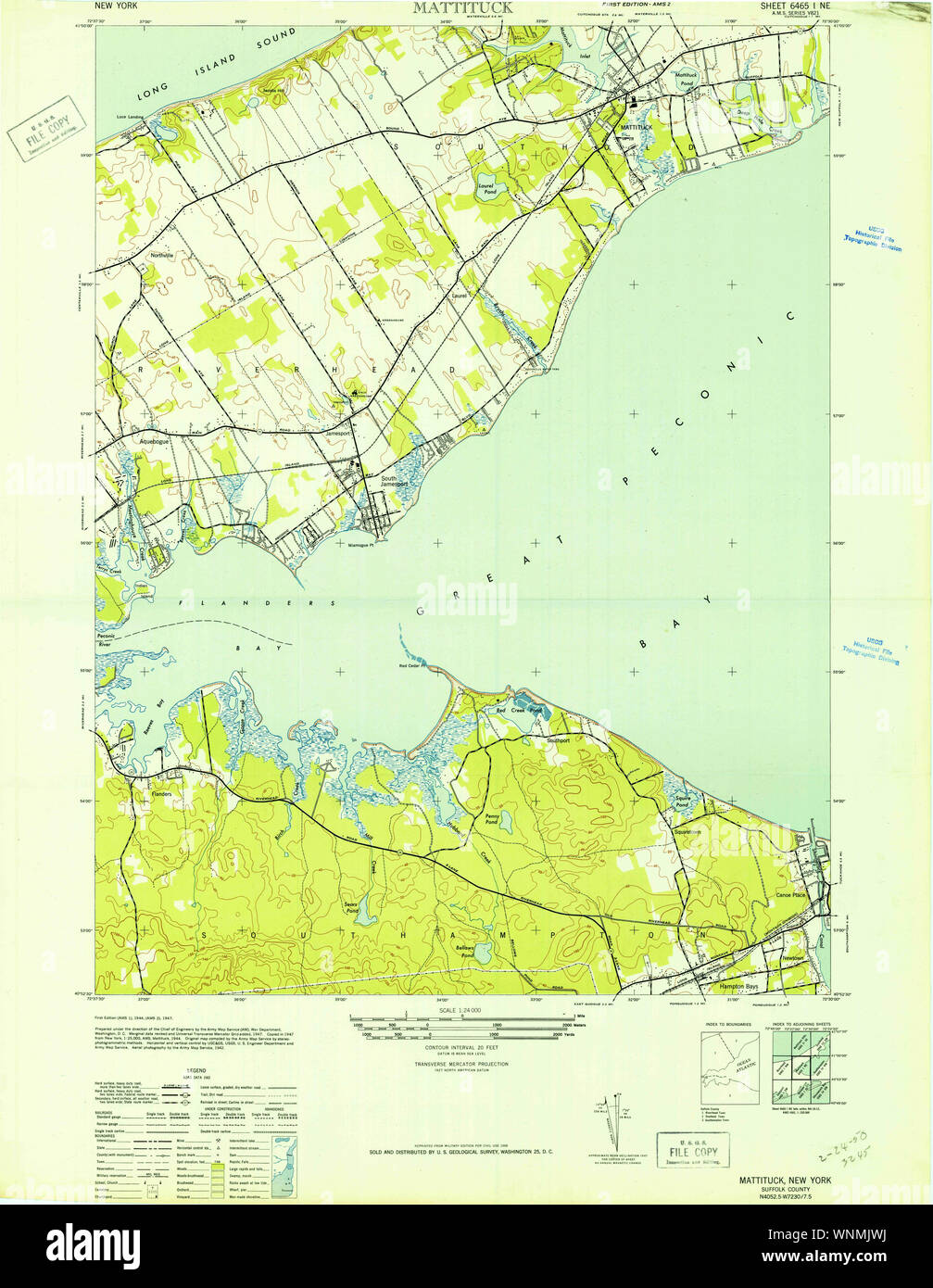 Map of mattituck new york hi-res stock photography and images - Alamy