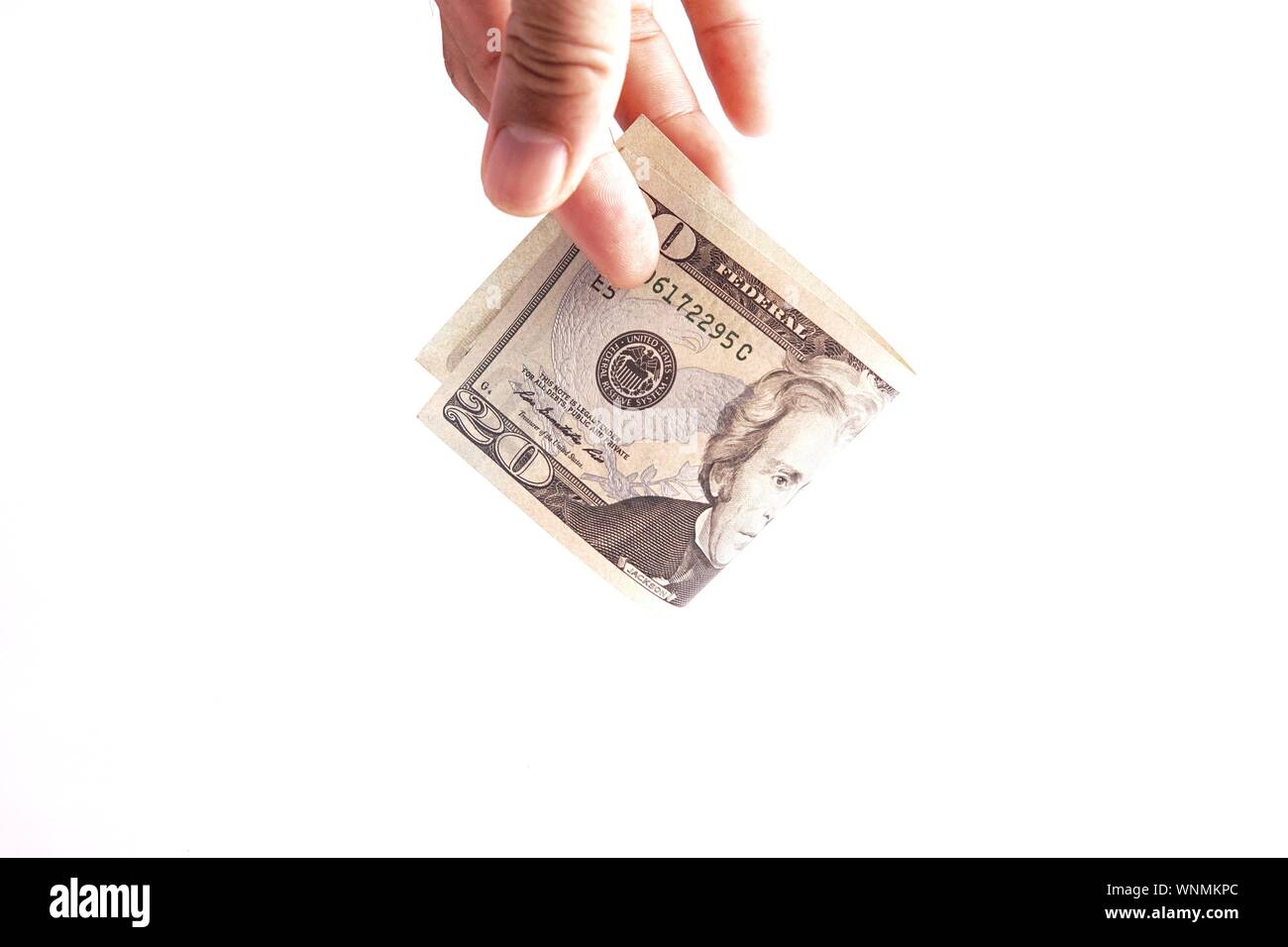 Twenty dollar bill close hi-res stock photography and images - Alamy