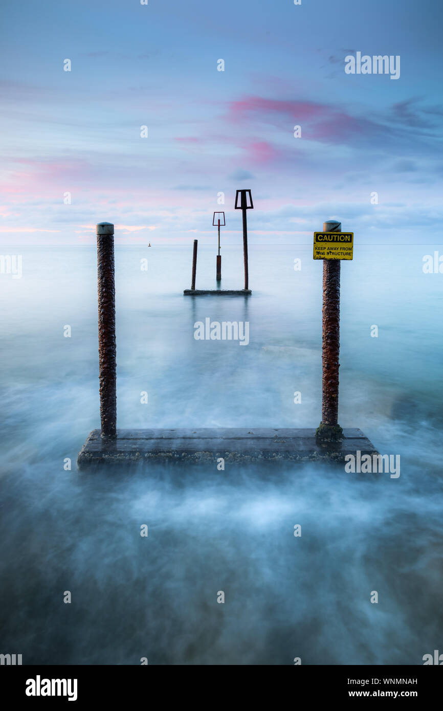Groyne markers hi-res stock photography and images - Alamy