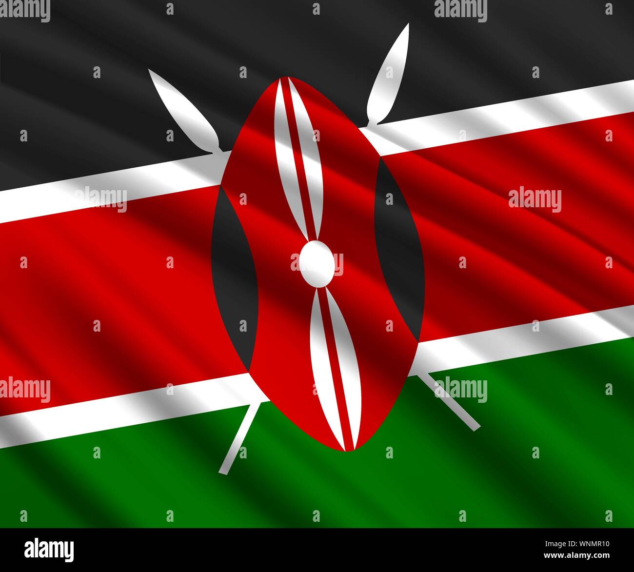 Kenya flag transparent Stock Vector Images - Alamy