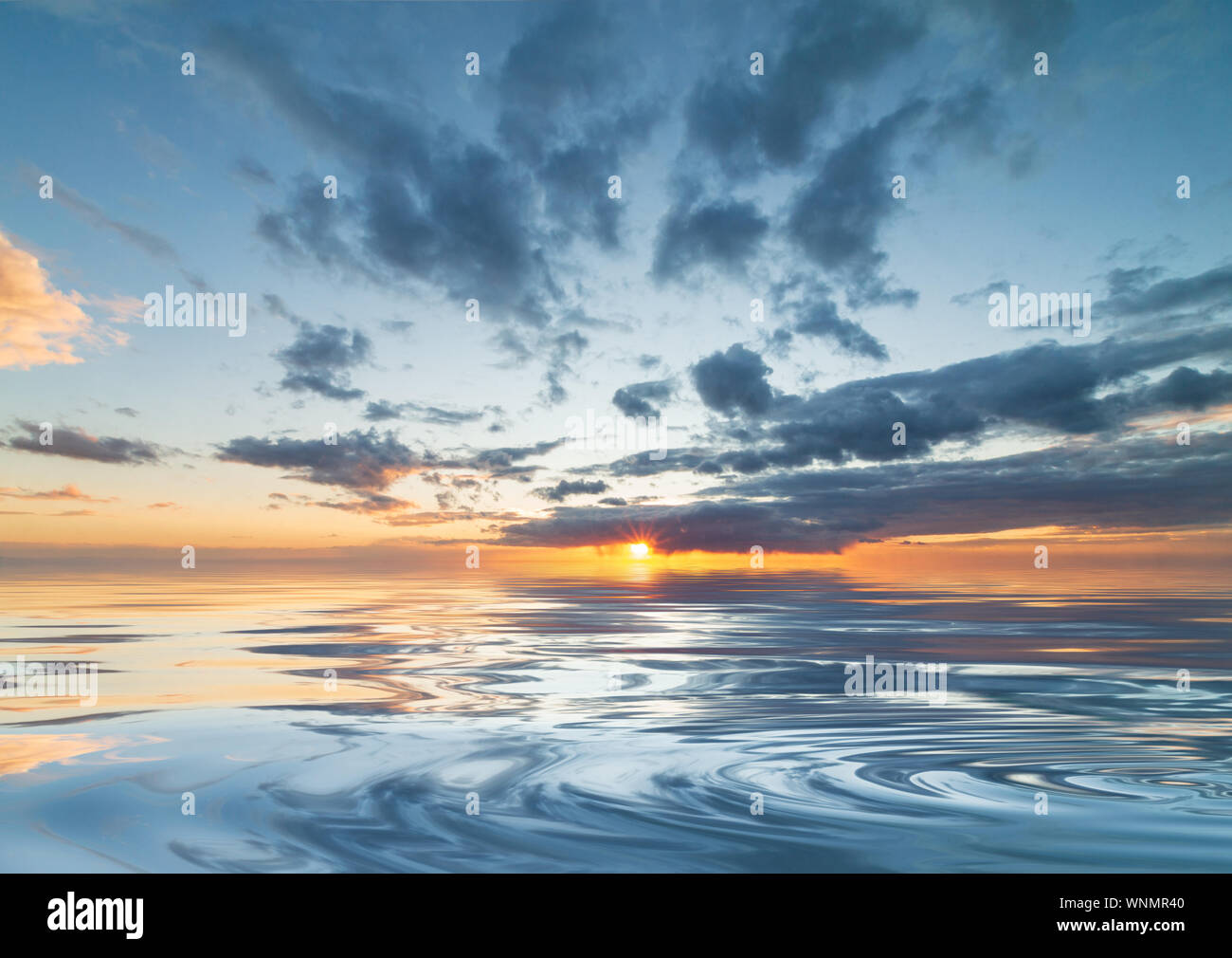 Beautiful sunset scene during sunny hi-res stock photography and images ...