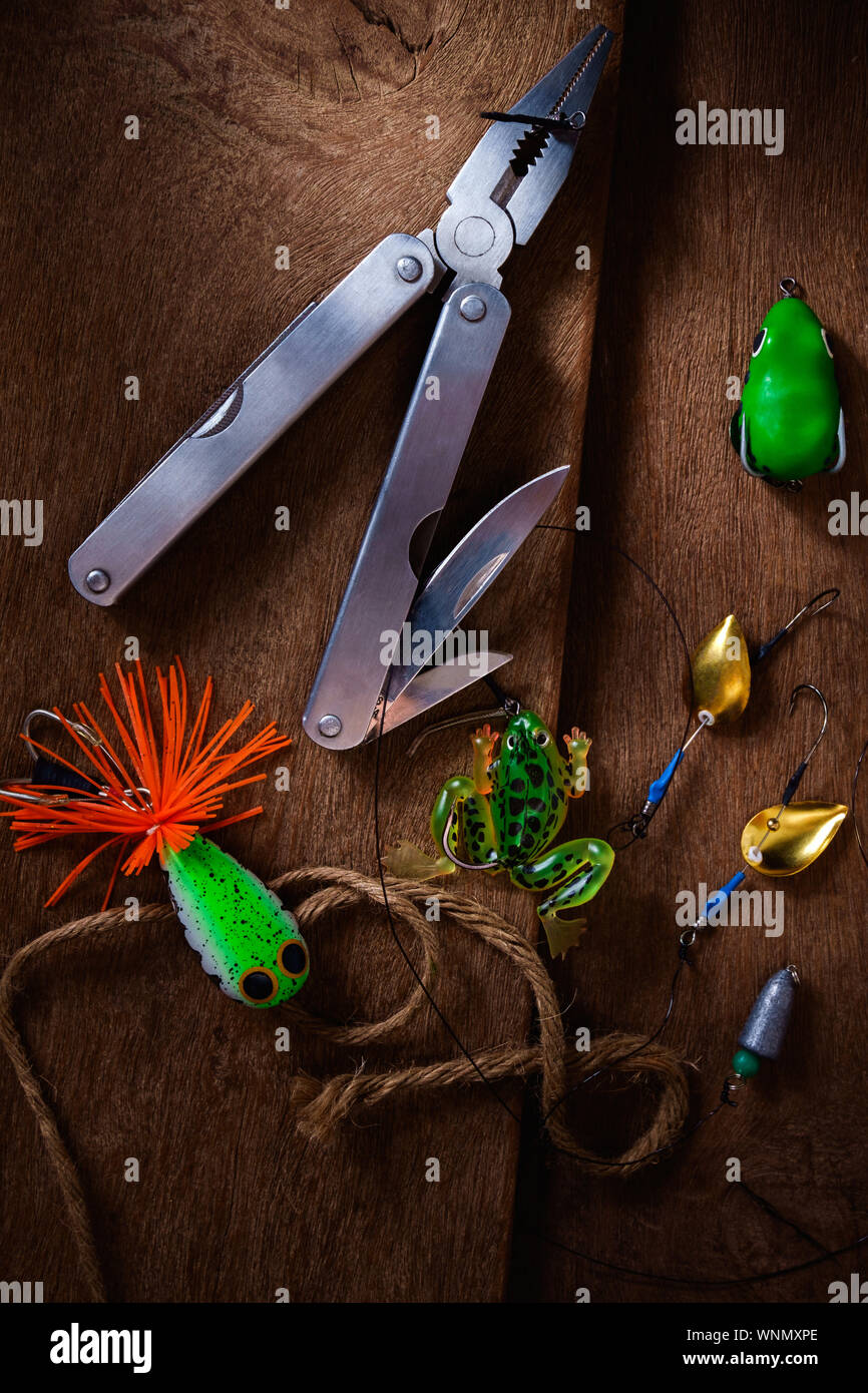 Fishing_tools hi-res stock photography and images - Alamy